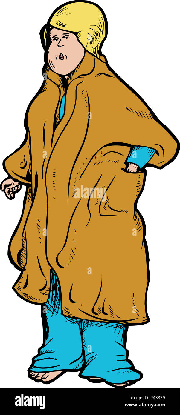 Cartoon bathrobe hi-res stock photography and images - Alamy