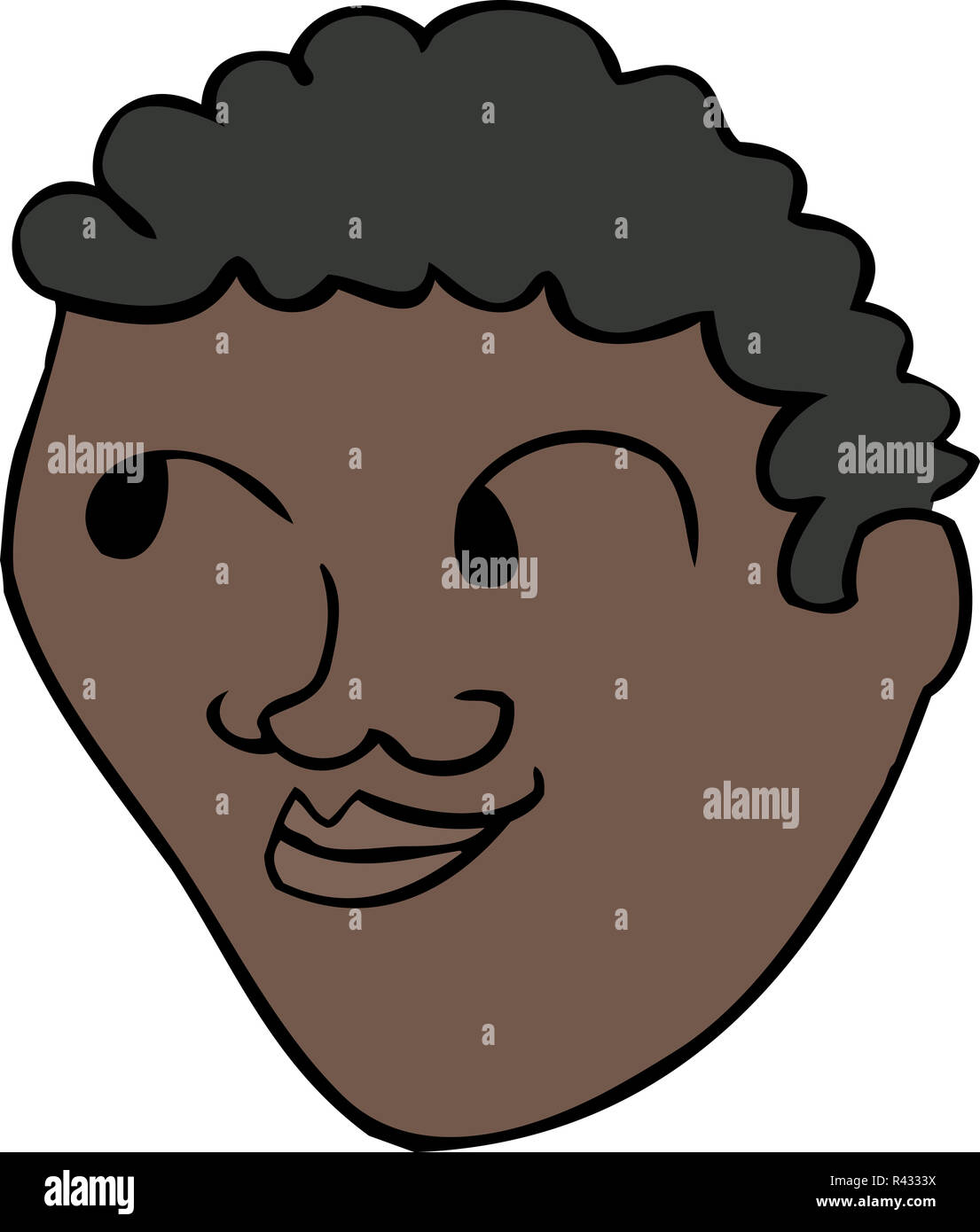 Cartoon Happy Face Stock Photo - Alamy