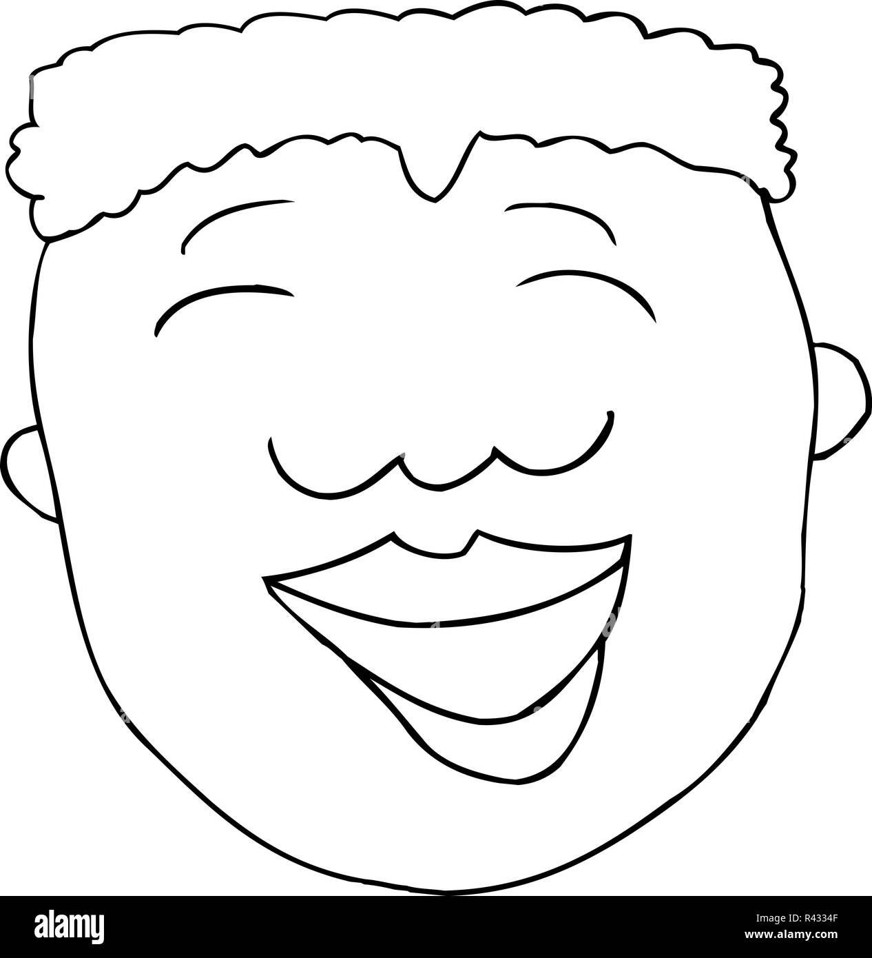 Young guy laughing Black and White Stock Photos & Images - Alamy