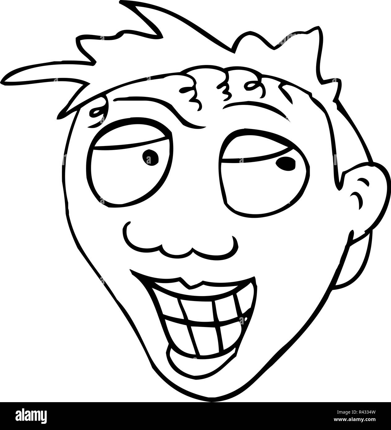 Extreme smile Black and White Stock Photos & Images - Alamy