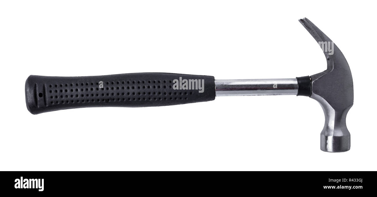 hammer tool closeup on white isolated background Stock Photo - Alamy