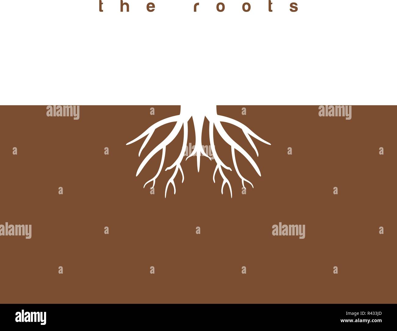 Tree root underground illustration Stock Vector Images - Alamy