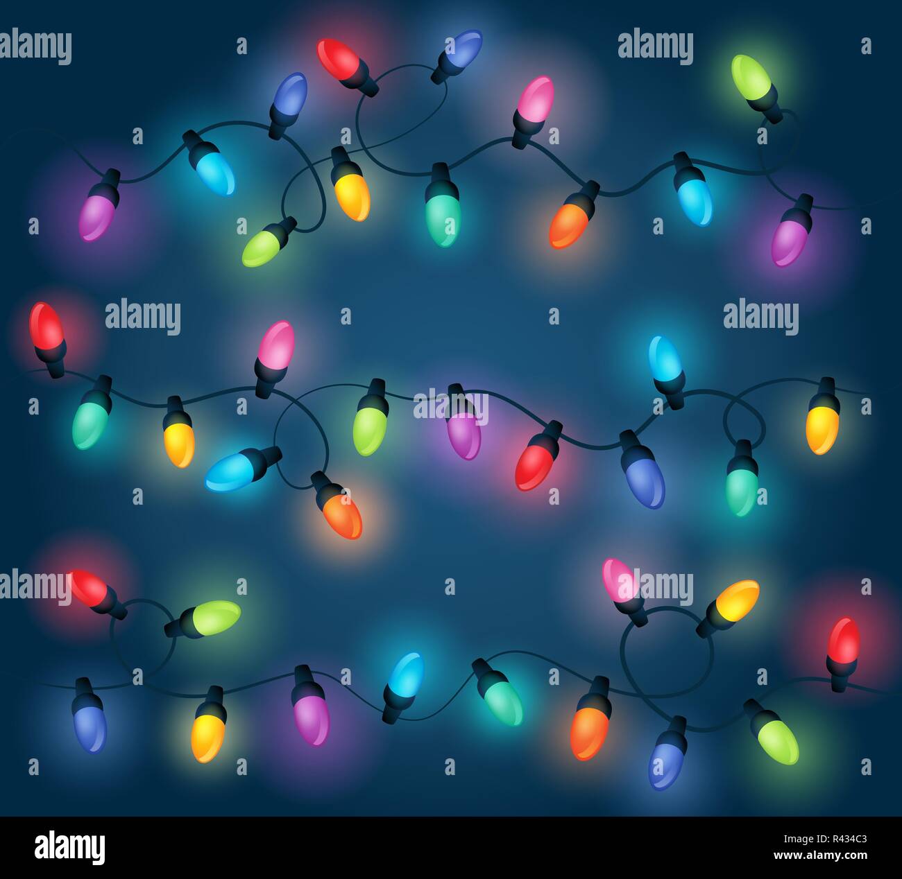 Christmas lights theme image 1 Stock Photo - Alamy