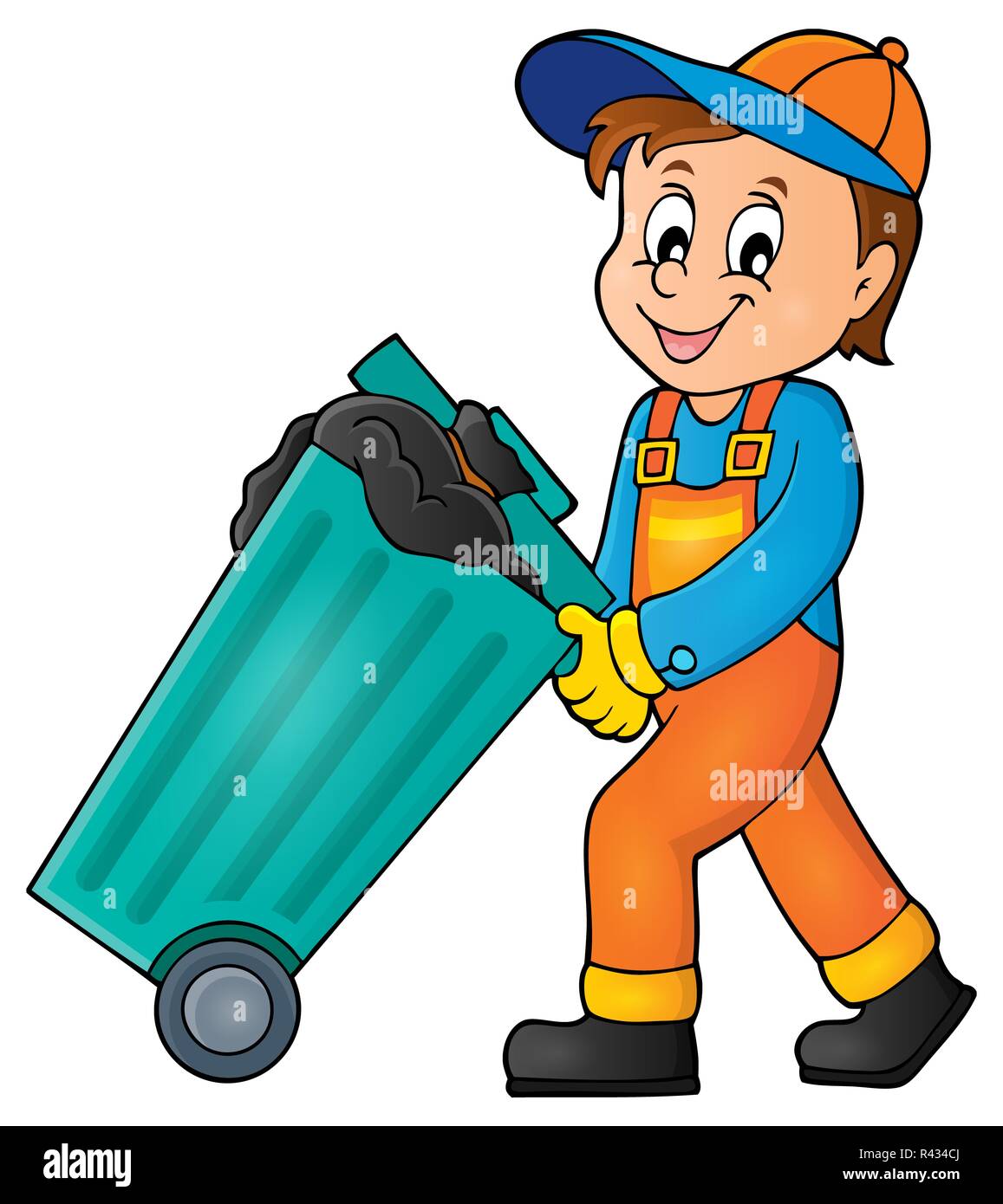 Garbage collector theme image 1 Stock Photo - Alamy