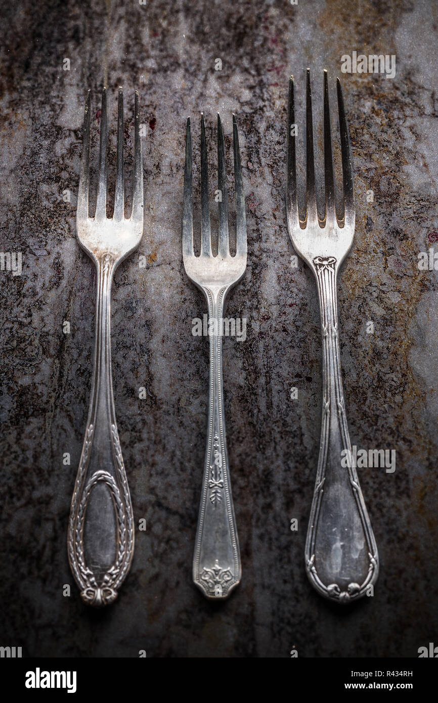 Worn fork hi-res stock photography and images - Alamy