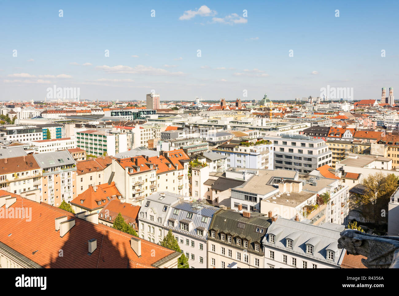 Aerial view over Munich Stock Photo - Alamy
