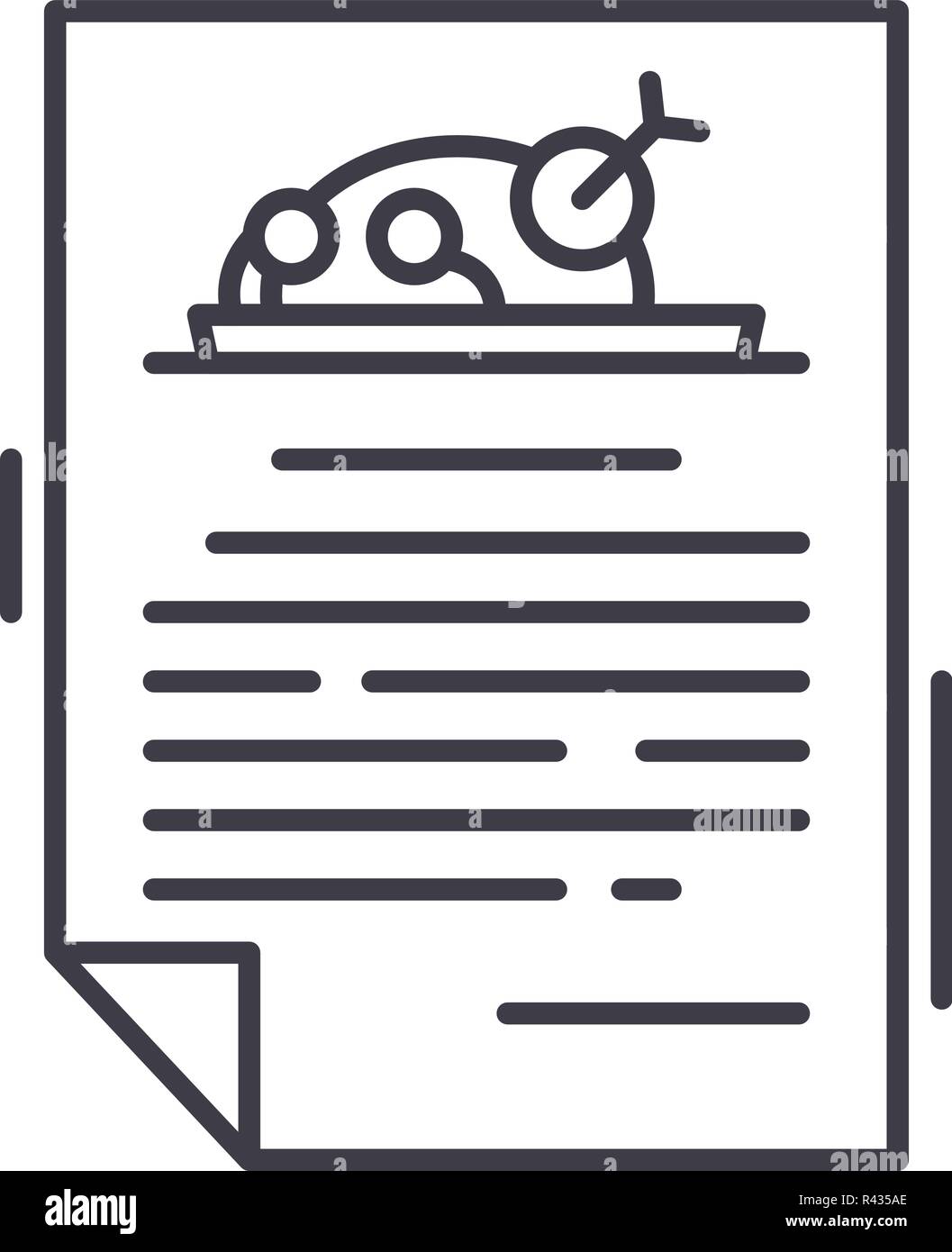 Fried chicken menu line icon concept. Fried chicken menu vector linear ...