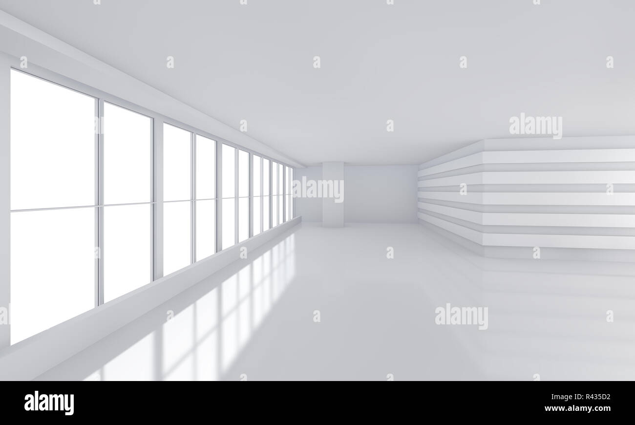 light white room with big window Stock Photo - Alamy