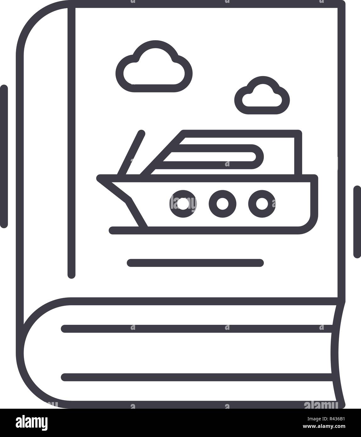 Guide line icon concept. Guide vector linear illustration, symbol, sign ...