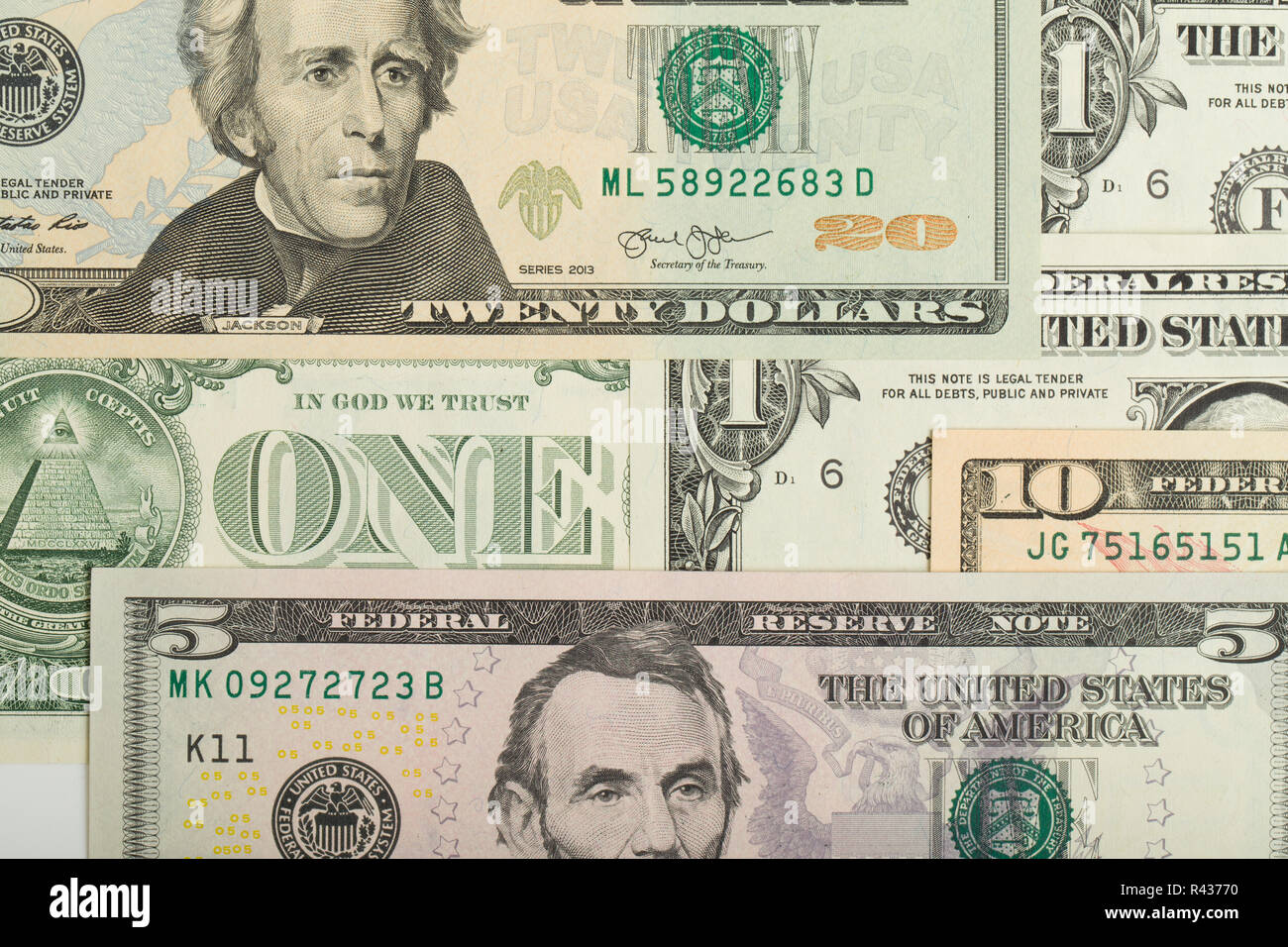 USA dollar money banknotes background Stock Photo - Alamy