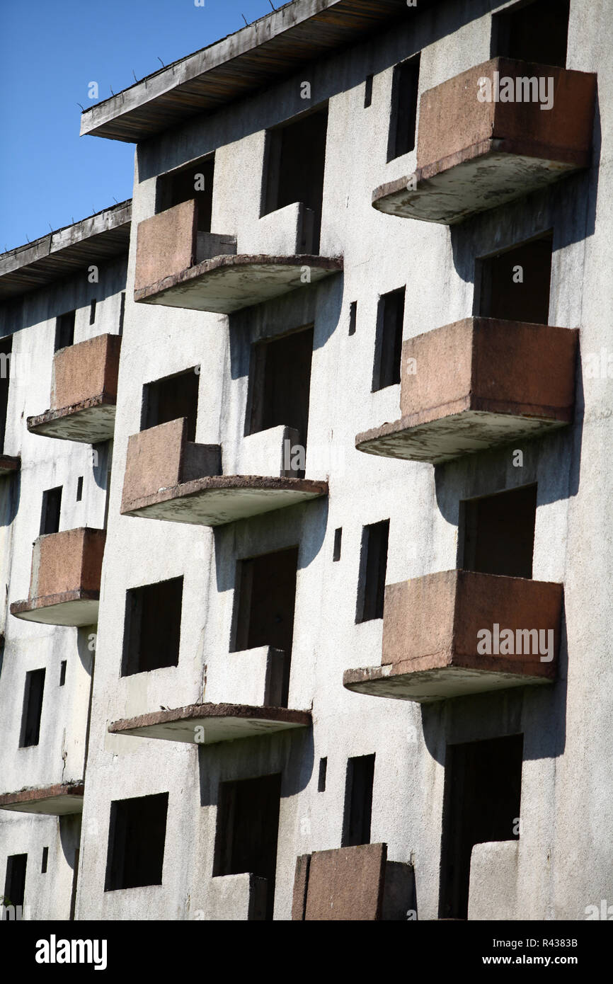 Abandoned blocks of flats Stock Photo - Alamy