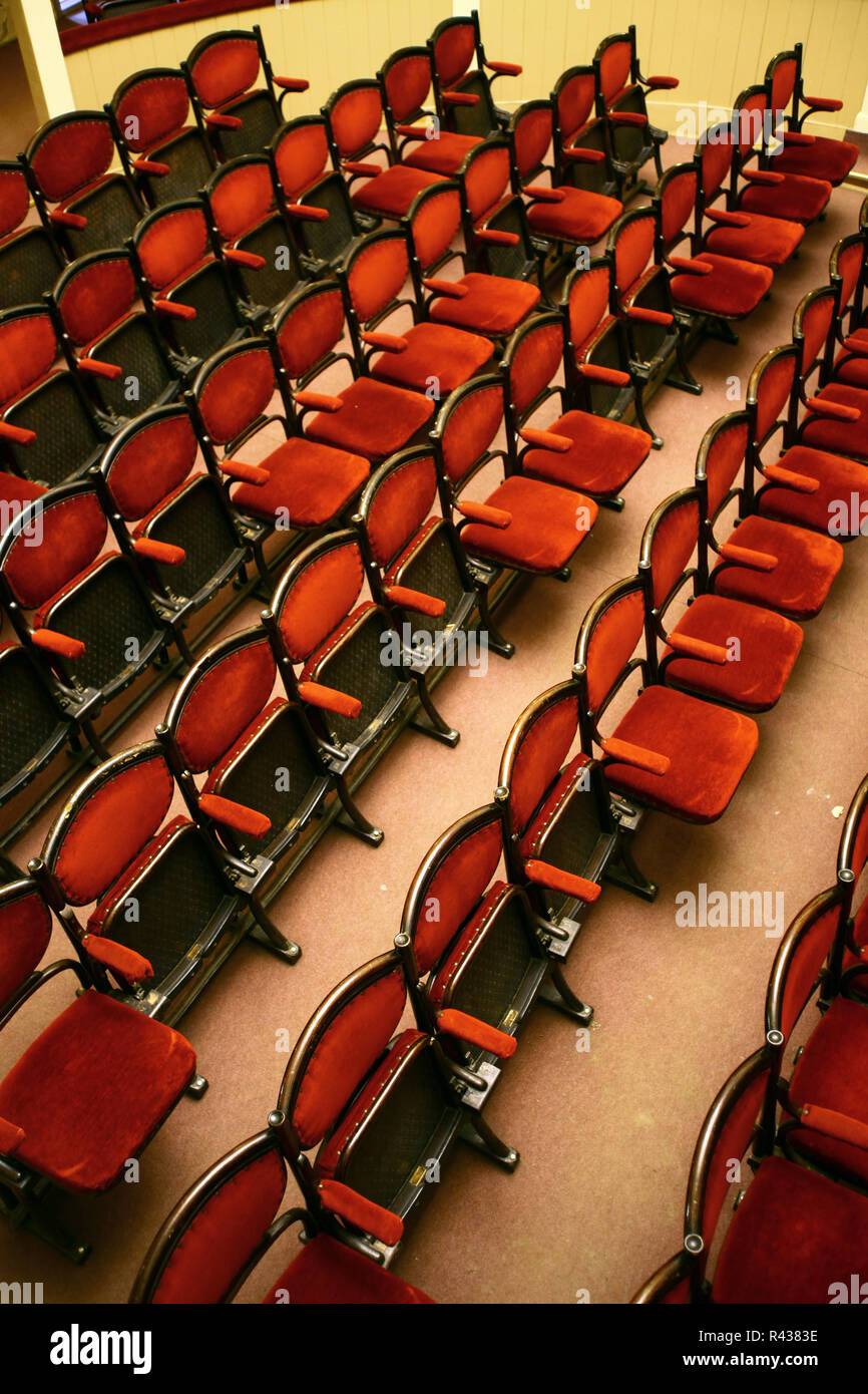 Rows of seats in a theater Stock Photo - Alamy