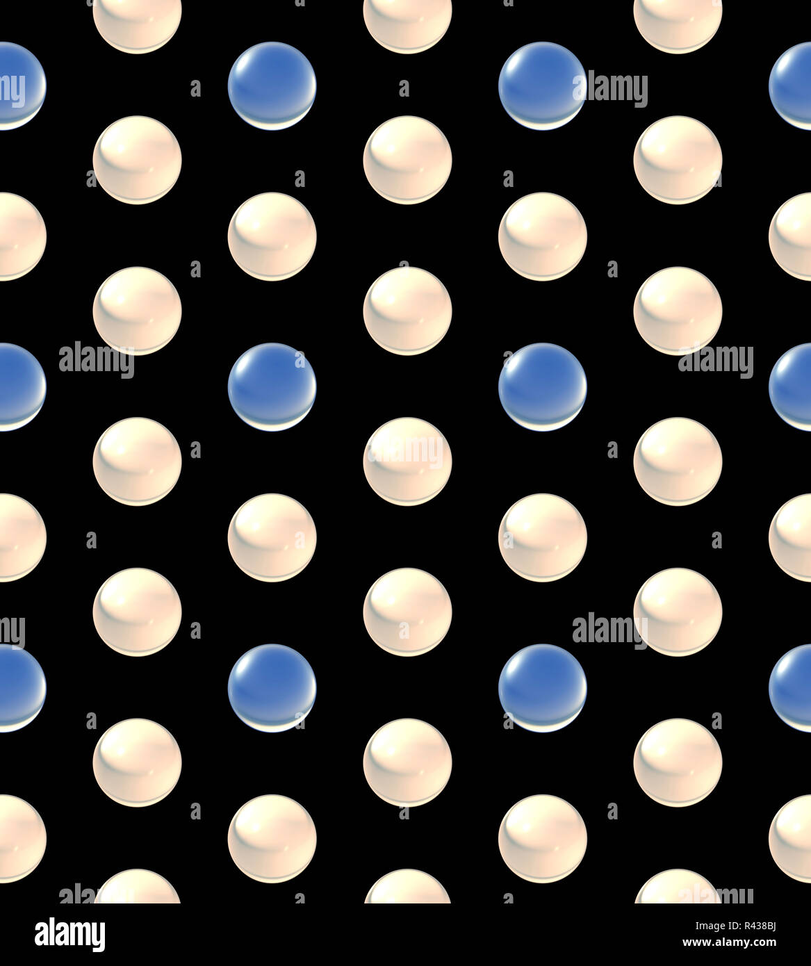crystal ball dot pattern white blue Stock Photo - Alamy