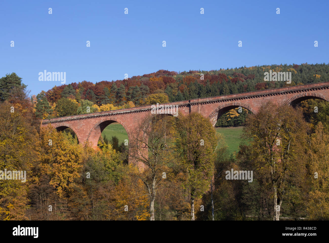 himbÃ¤chel viaduct near beerfelden im odenwald (hesse,germany Stock ...
