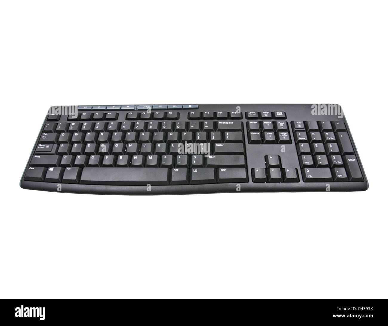 Computer keyboard isolated on white background Stock Photo - Alamy