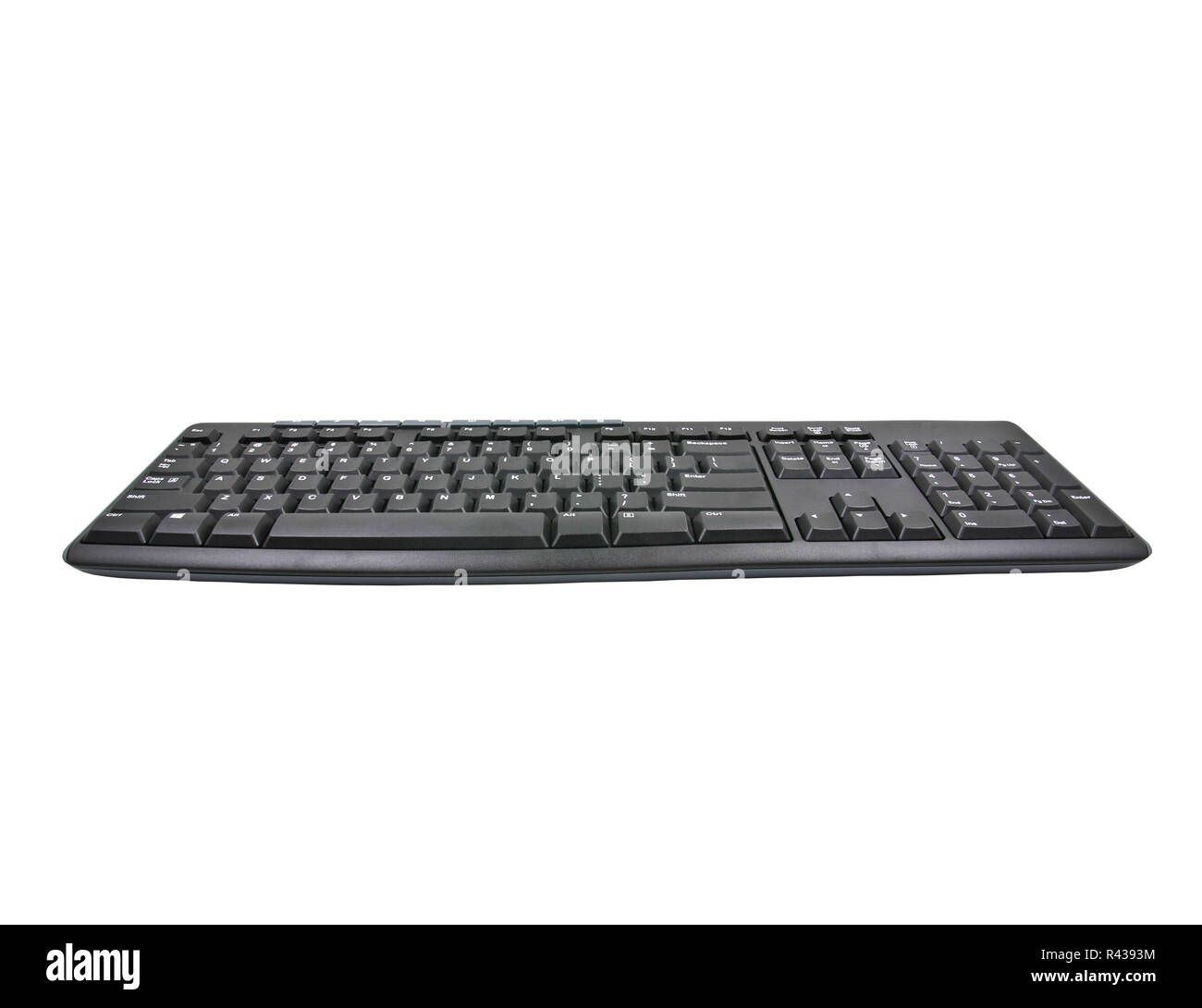 Computer keyboard isolated on white background Stock Photo - Alamy