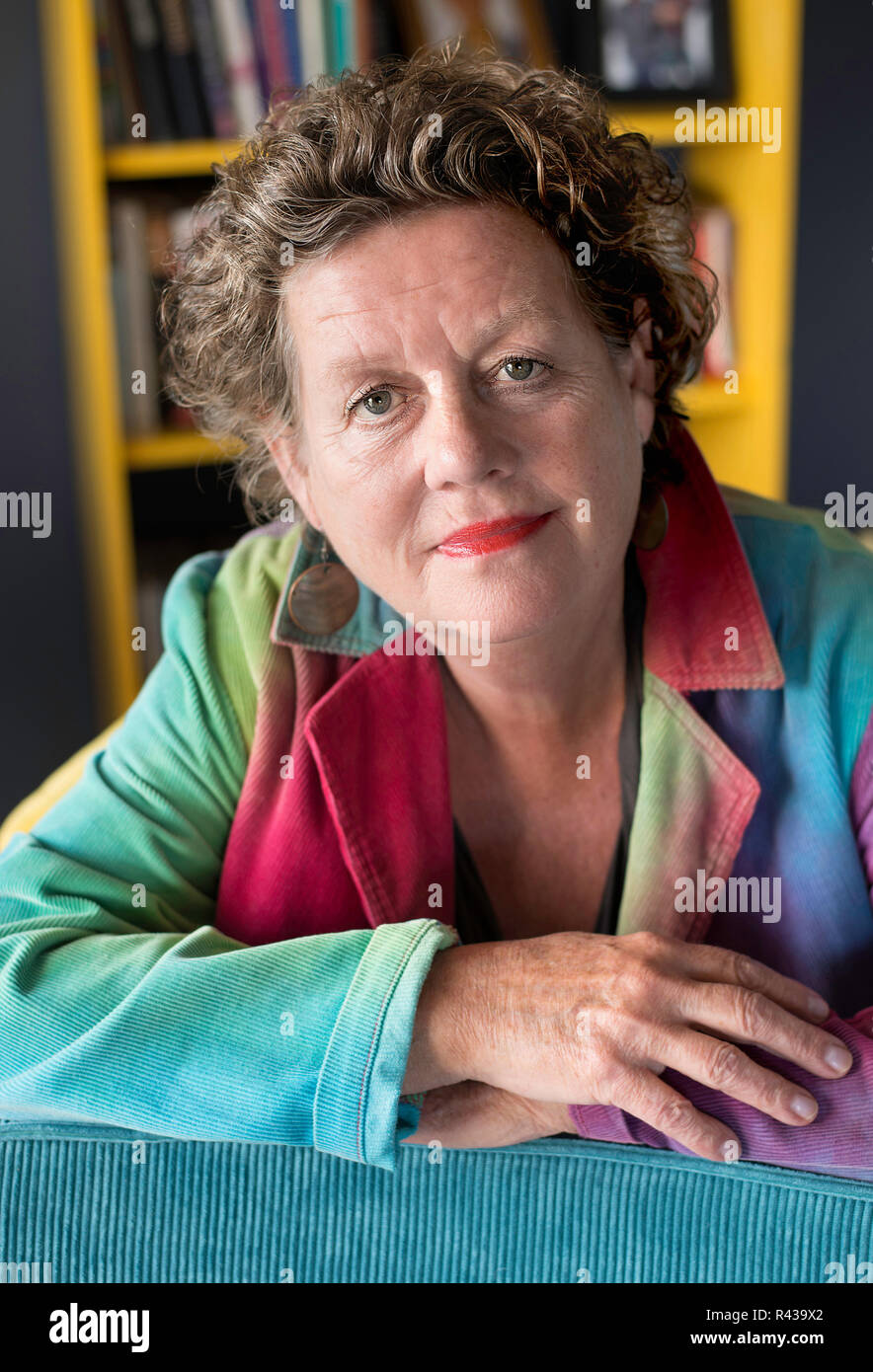 Portrait smiling older lady in her 60's Stock Photo - Alamy
