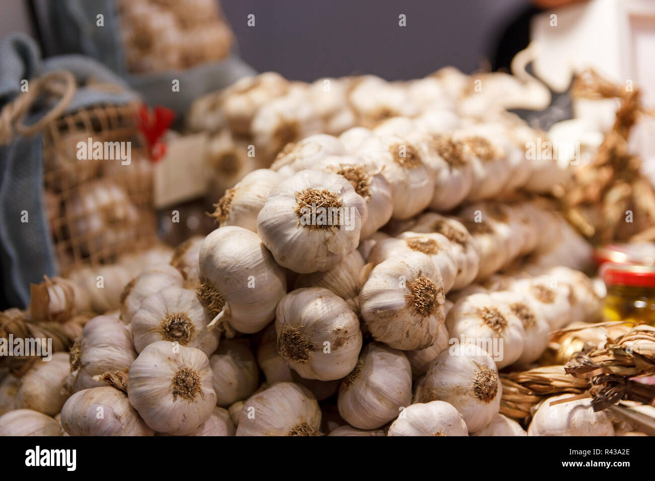 braid of garlic Stock Photo - Alamy