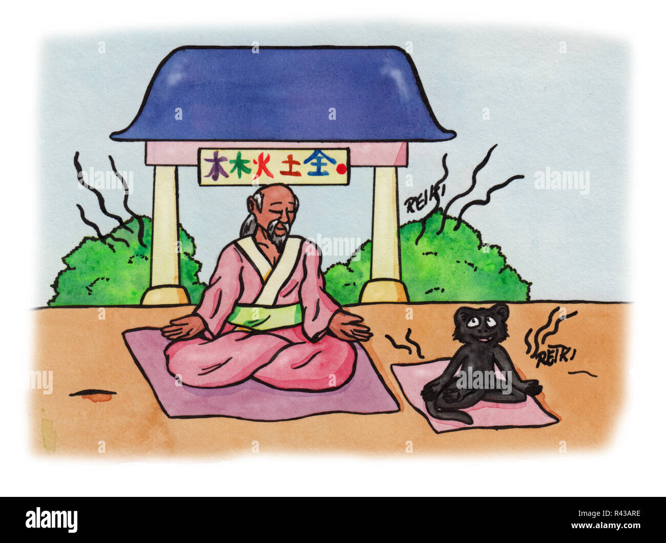 Zen master Cut Out Stock Images & Pictures - Alamy