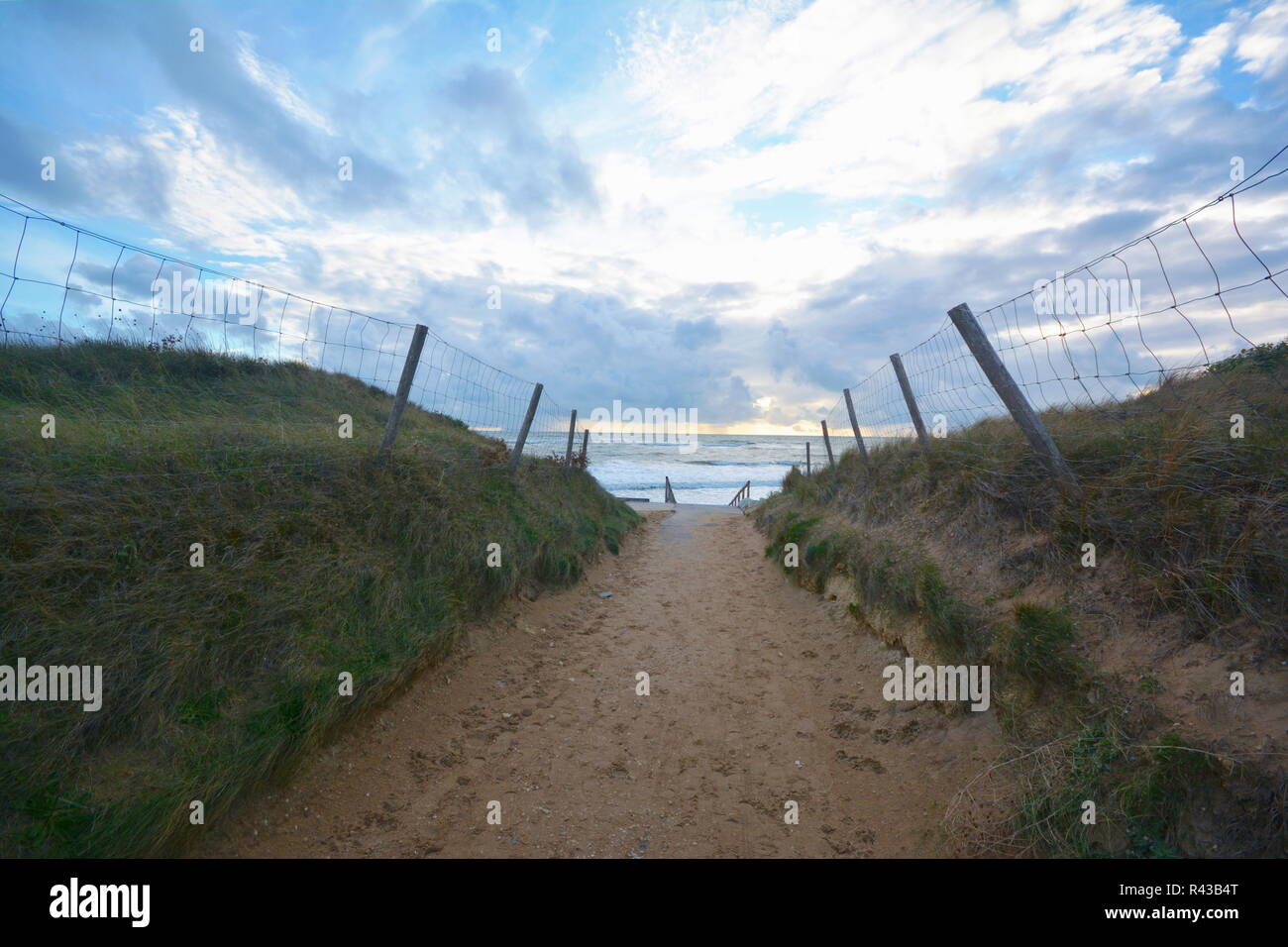 sand path to the beach Stock Photo - Alamy
