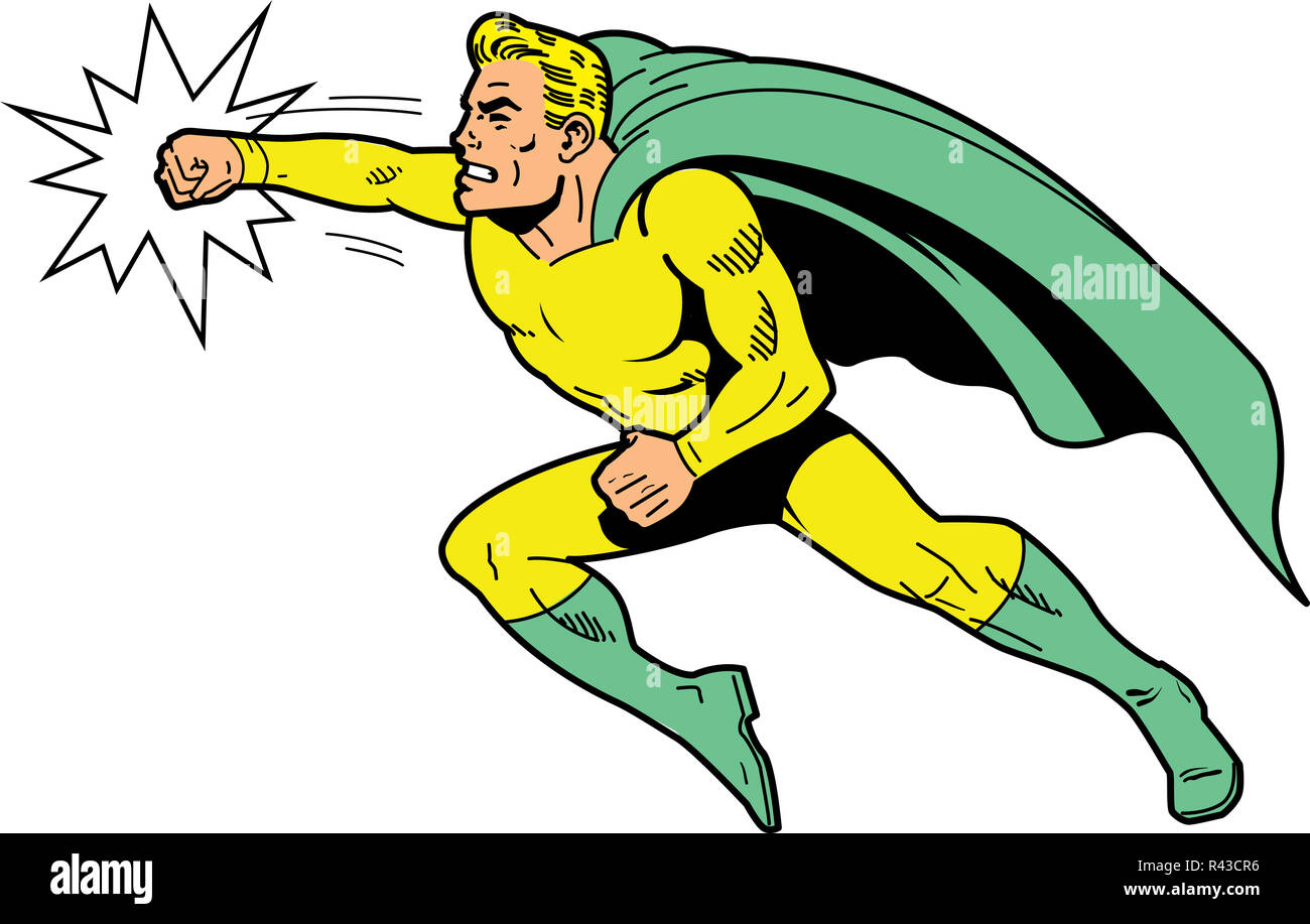 Superman punch hi-res stock photography and images - Alamy