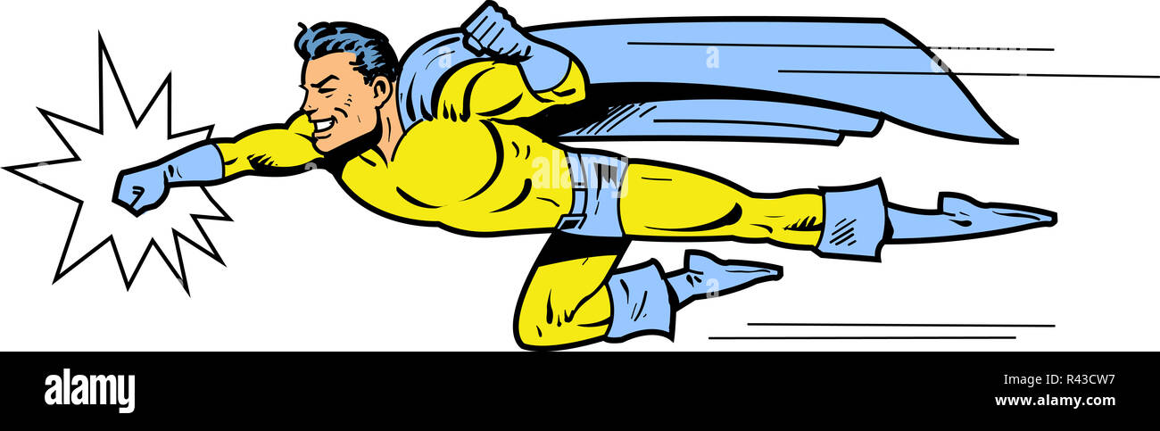 Superman punch hi-res stock photography and images - Alamy