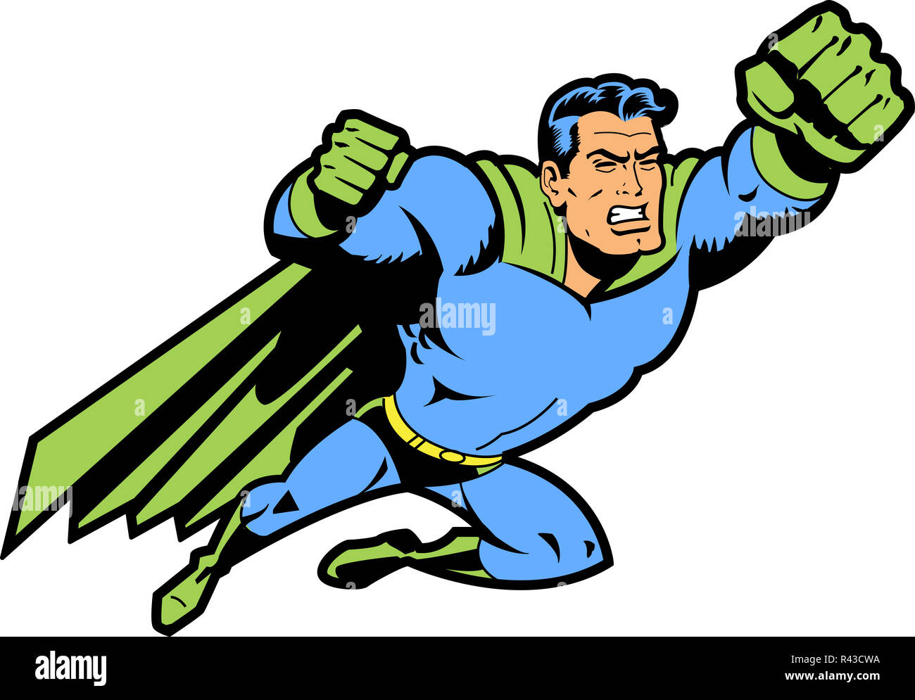 Superhero Flying Clipart