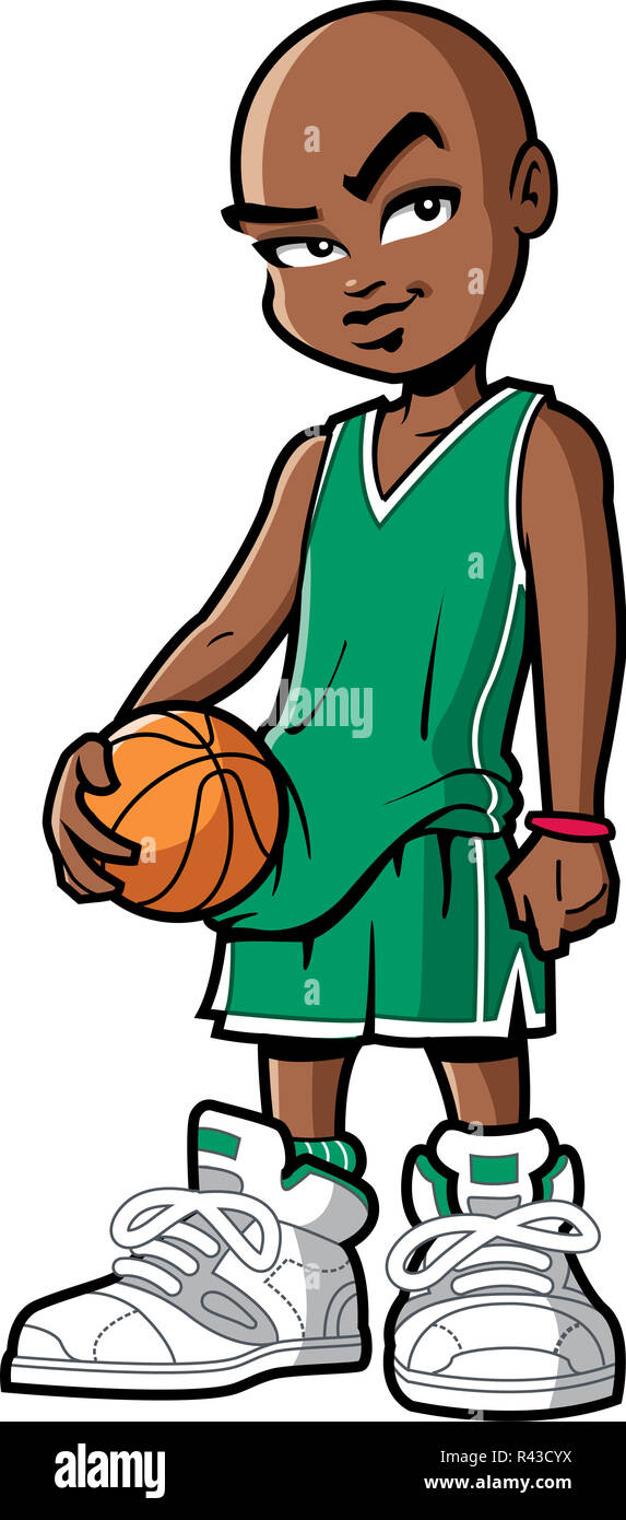 Cartoon basketball player man smiling hi-res stock photography and ...