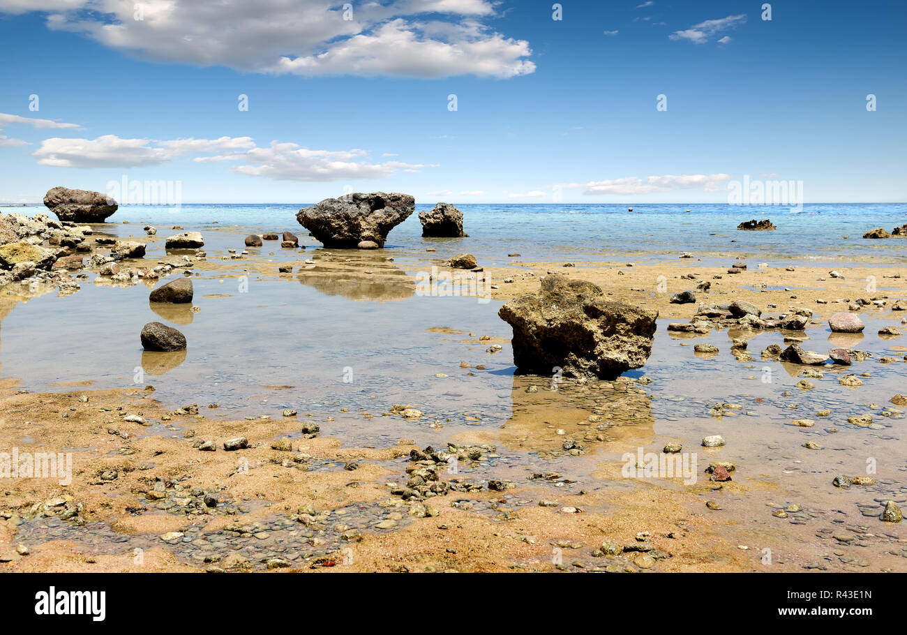 Low water on beach Stock Photo - Alamy