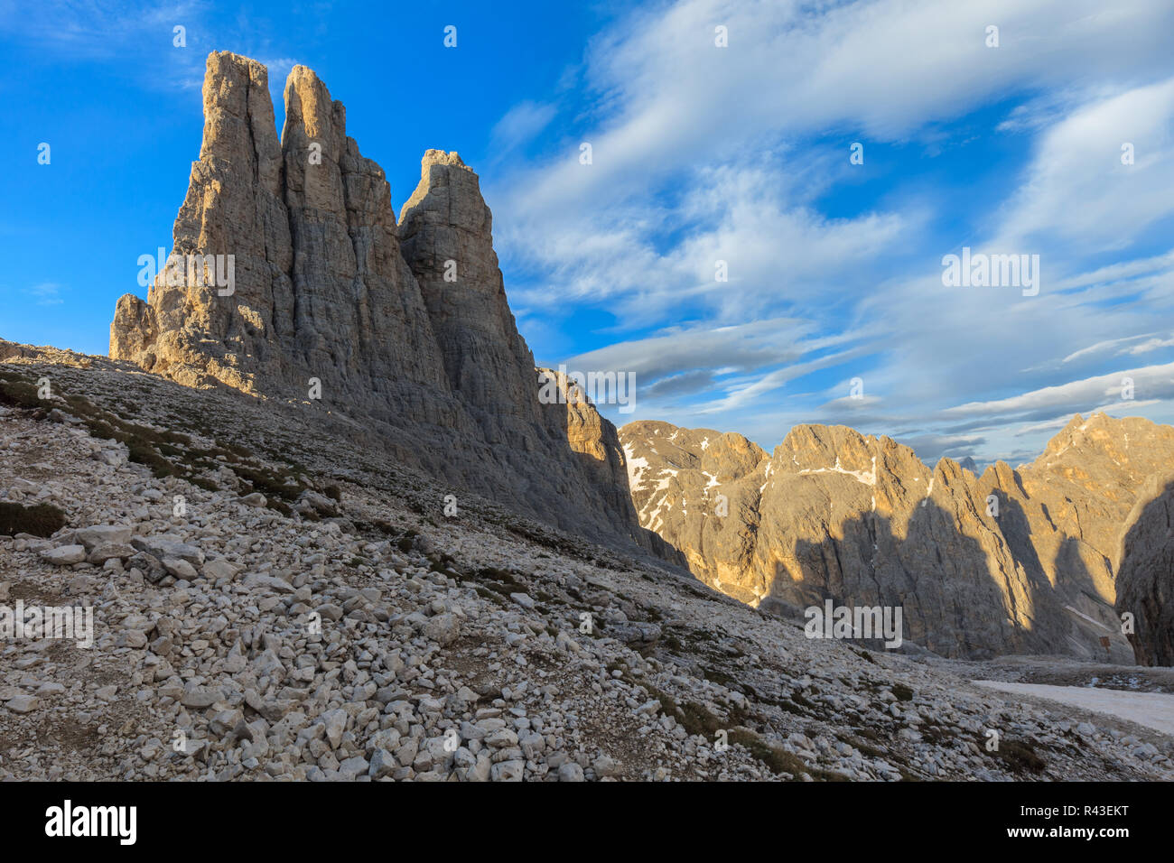 Dolomiti - the Vajolet towers Stock Photo - Alamy