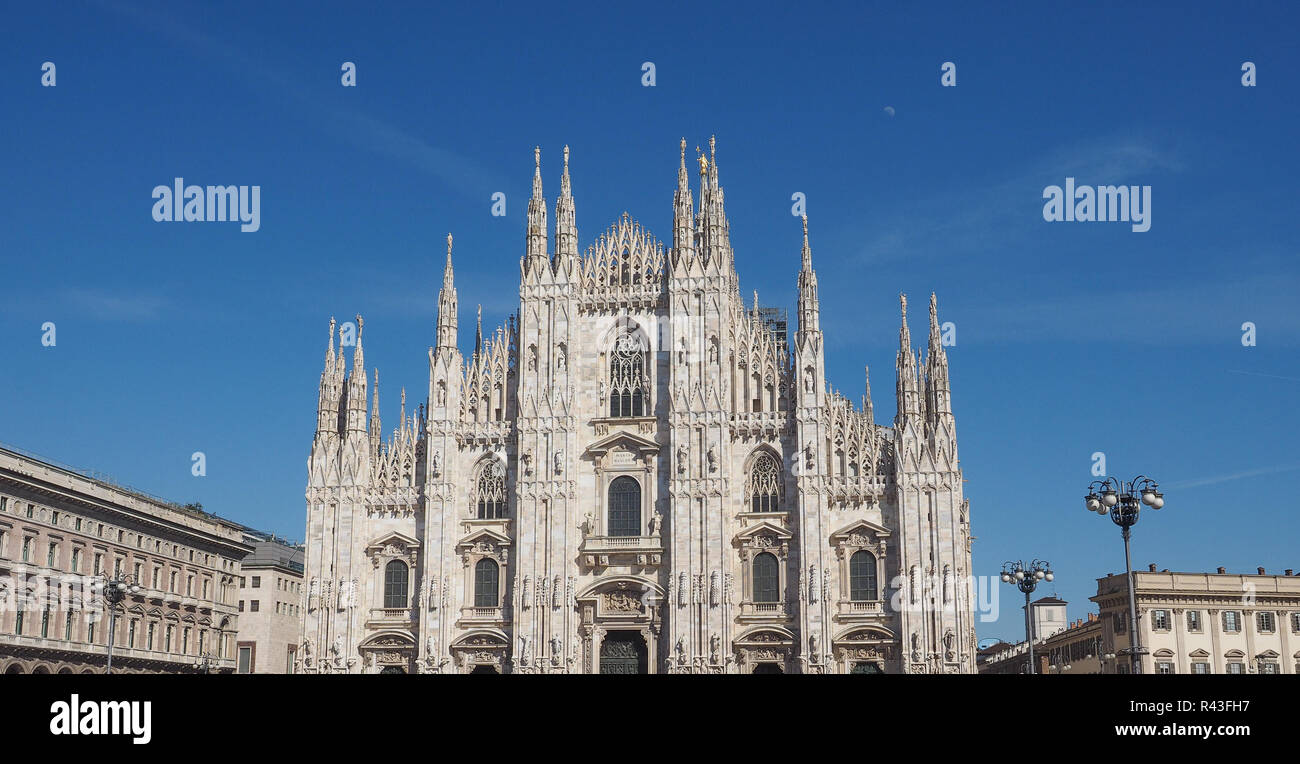 Duomo meaning Cathedral in Milan Stock Photo - Alamy