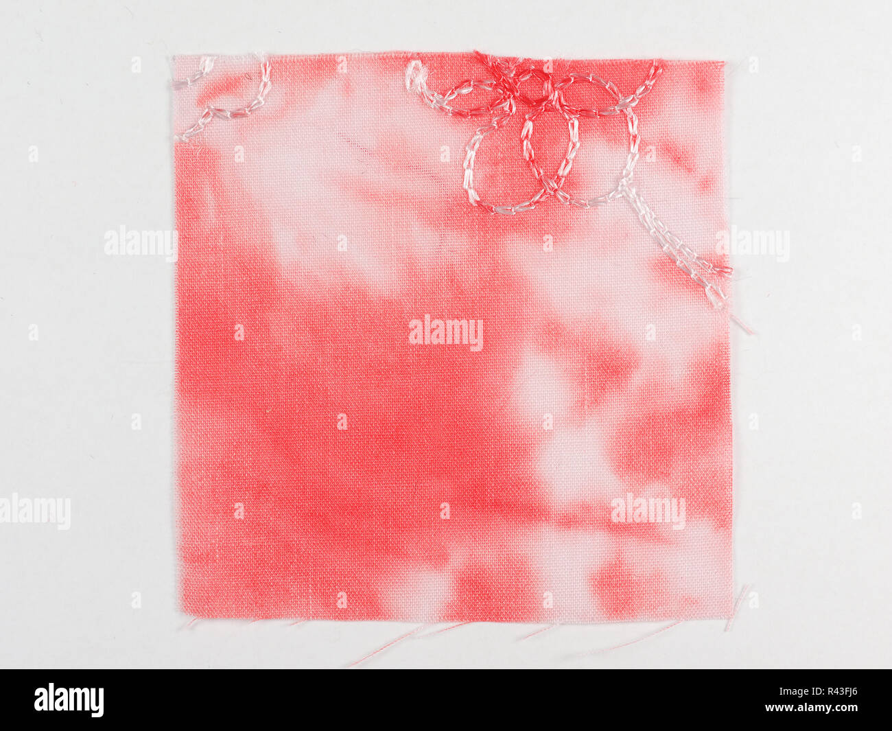 Pink fabric sample Stock Photo - Alamy