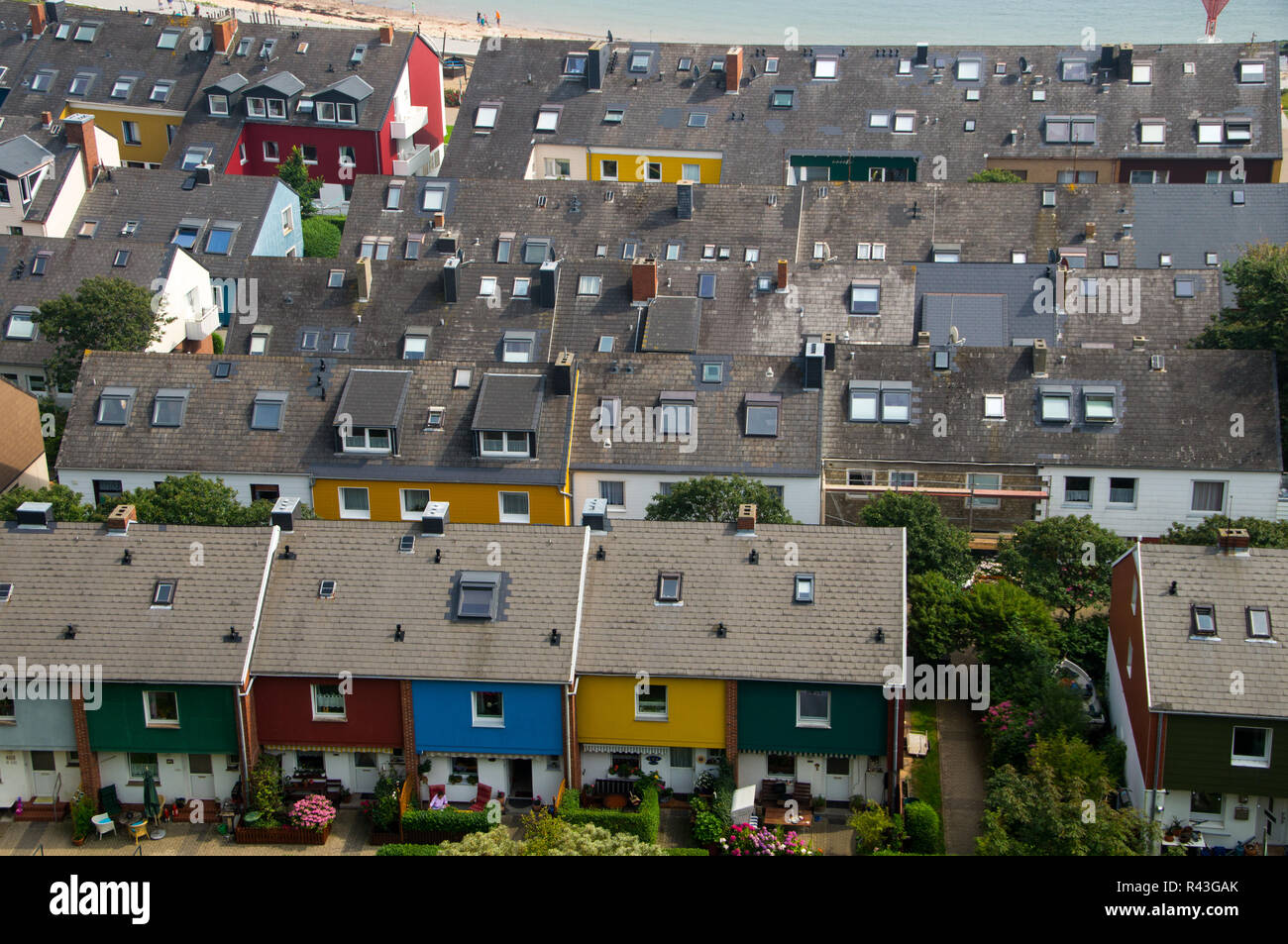 houses on helgoland Stock Photo - Alamy