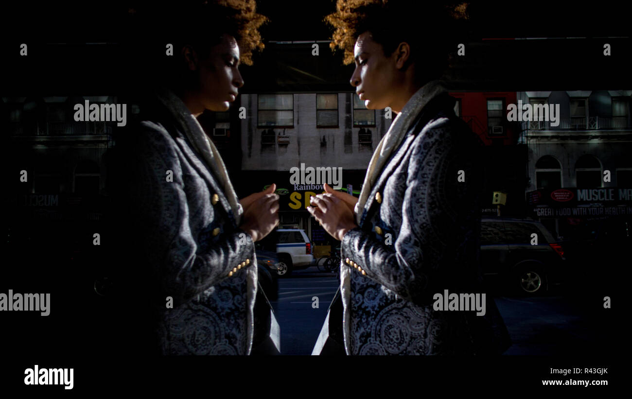 Woman reflected window hi-res stock photography and images - Alamy