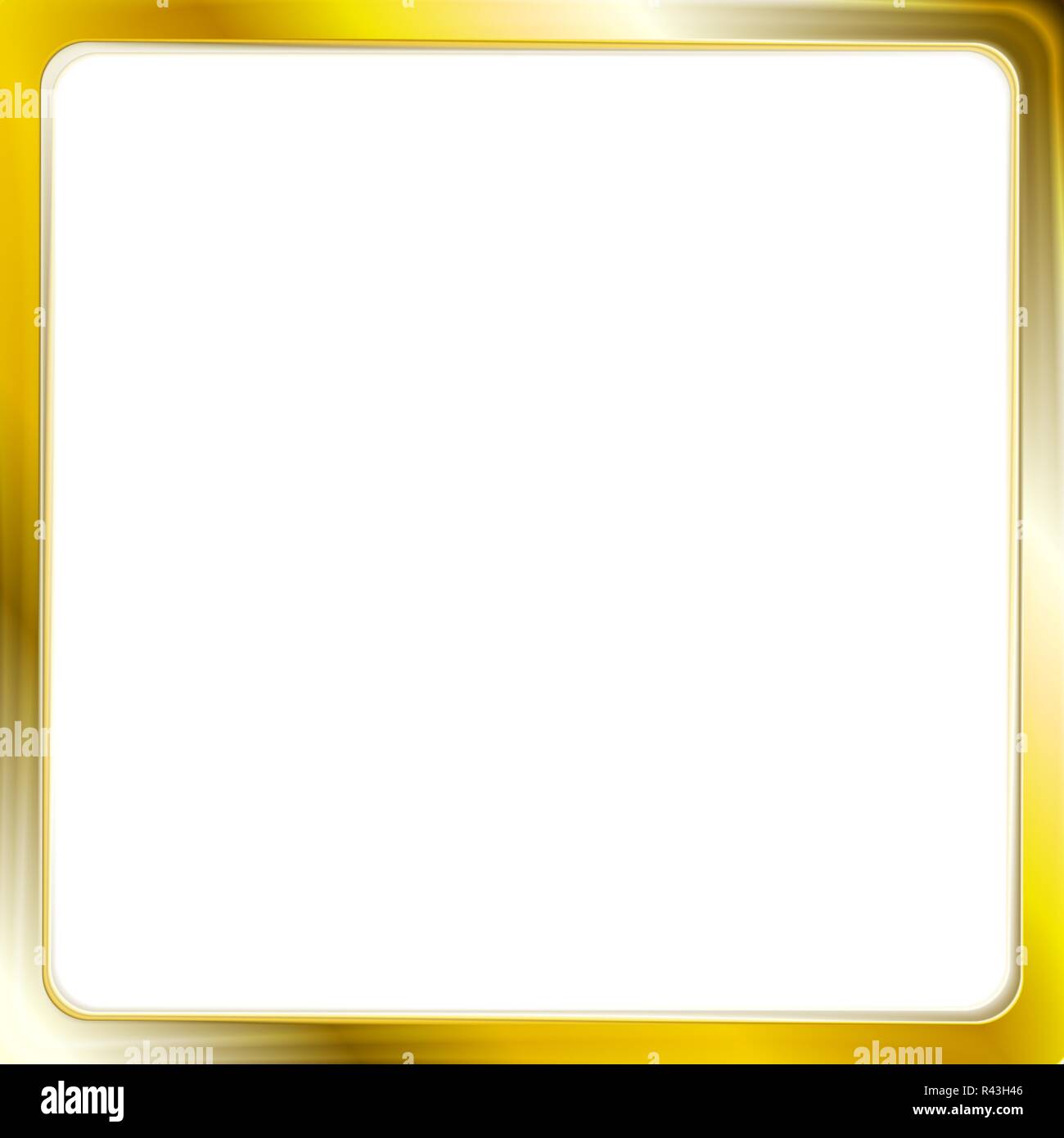 Abstract metallic golden frame Stock Photo - Alamy