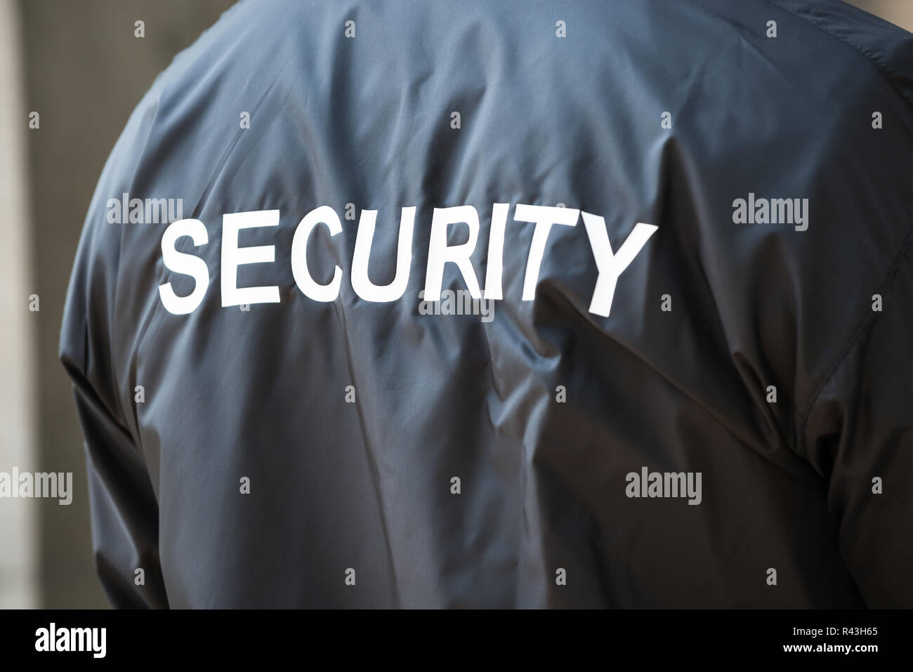 Security Guard Jacket Stock Photo - Alamy