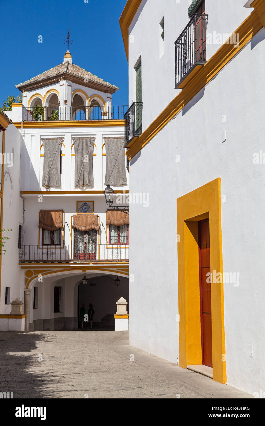 Bullring area in Seville Stock Photo - Alamy