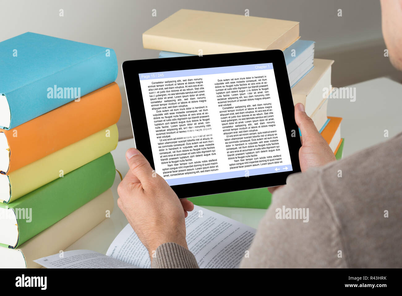 Ereader college hi-res stock photography and images - Alamy