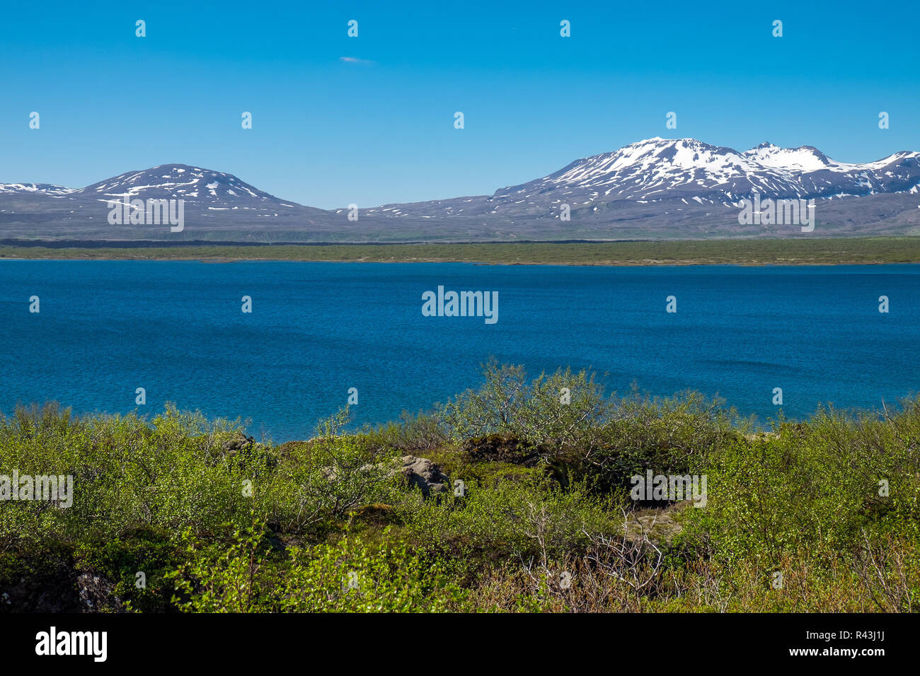the thingvallavatn lake in thingvellir national park in iceland Stock ...