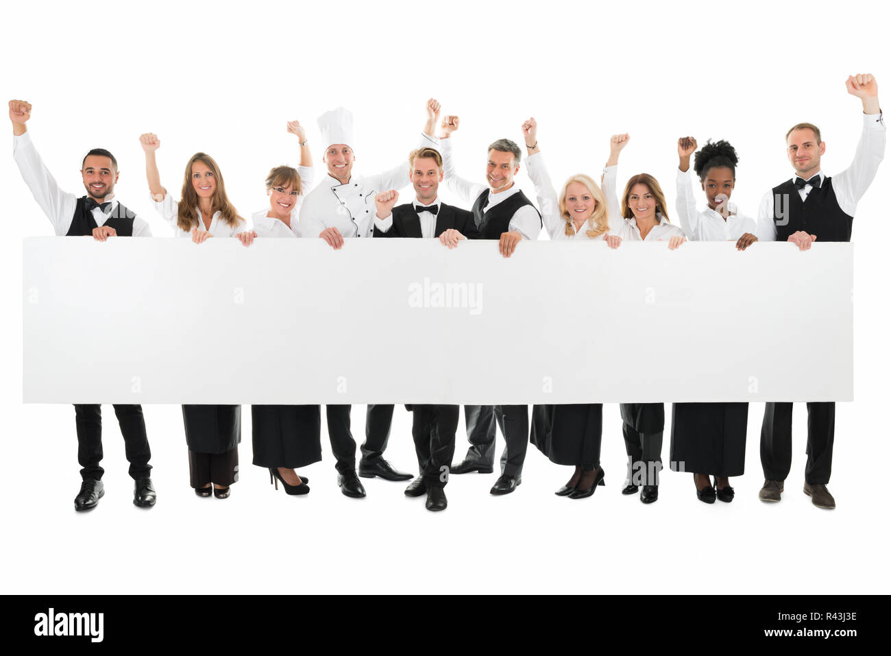 Waiters restaurant happy waitress hi-res stock photography and images ...