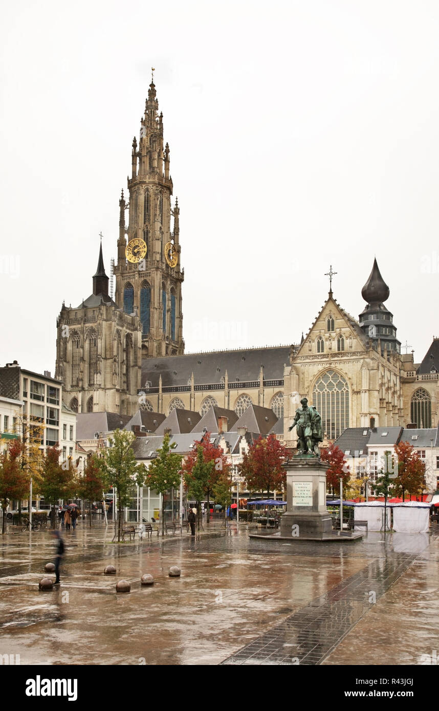 Cathedral of Our Lady in Antwerp. Belgium Stock Photo - Alamy