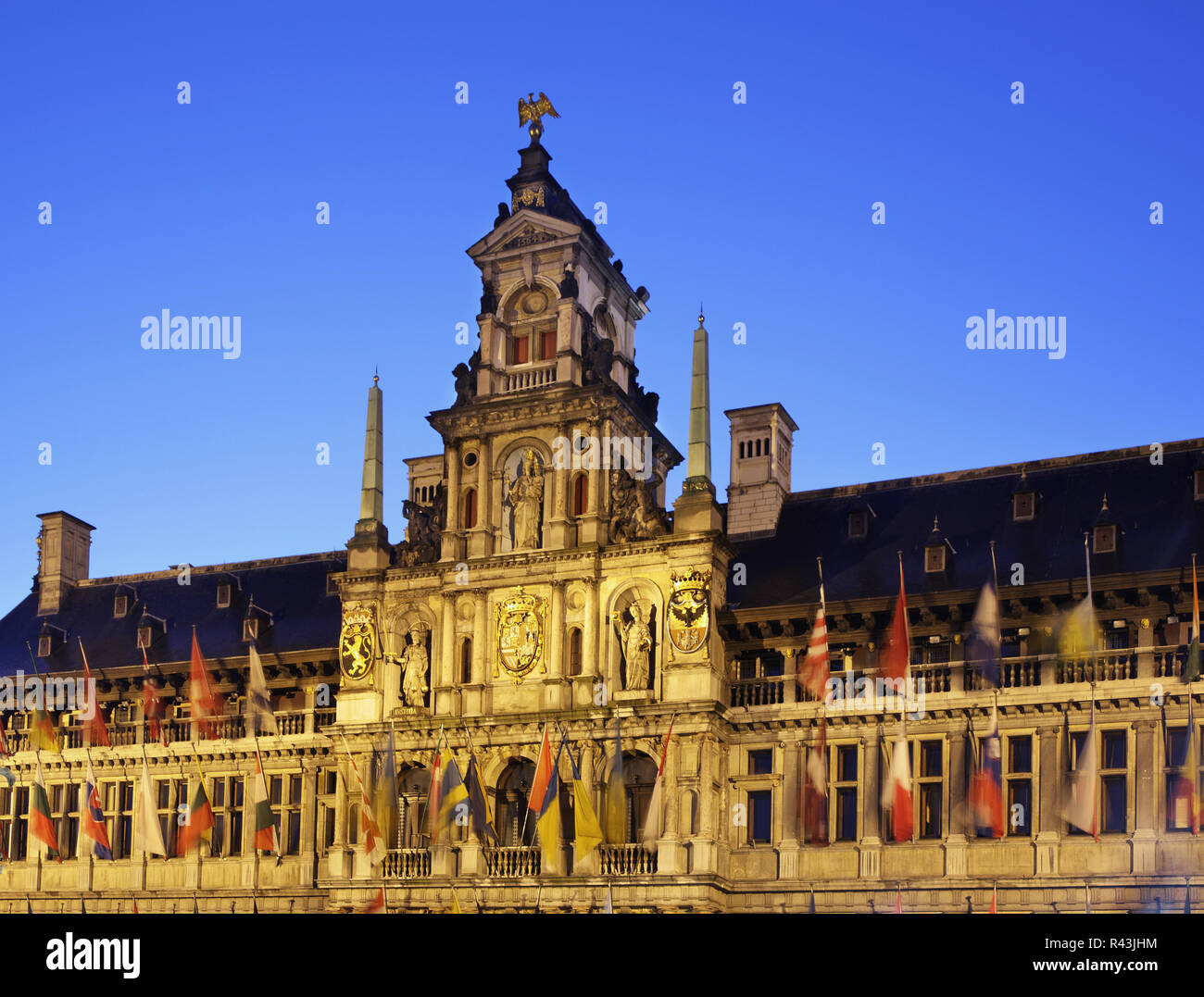 Antwerp City Hall. Belgium Stock Photo - Alamy