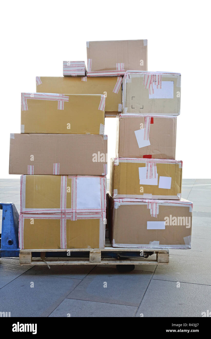 Shipping palette boxes hi-res stock photography and images - Alamy