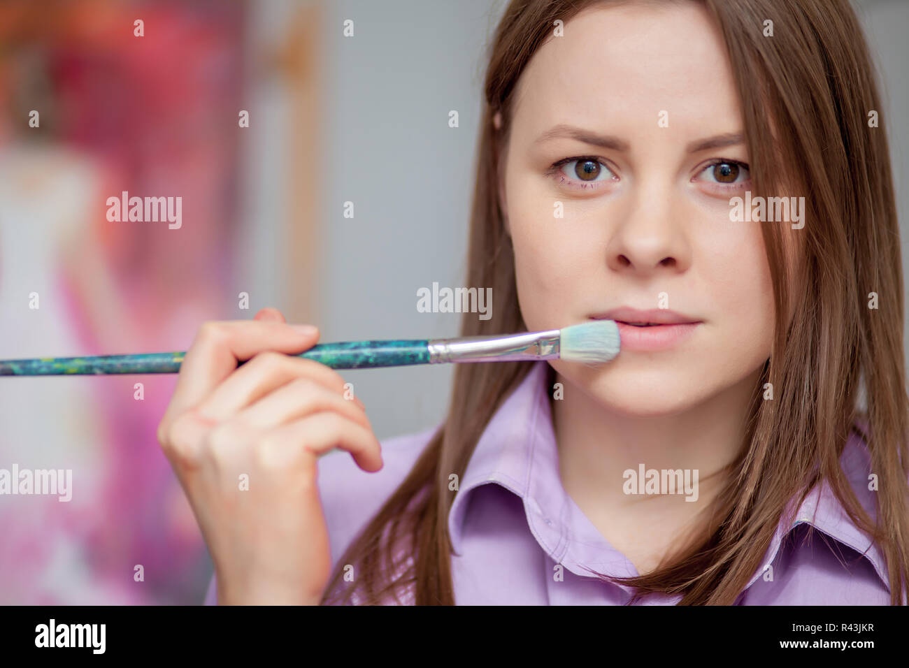 Creative artist for drawing in the studio Stock Photo - Alamy