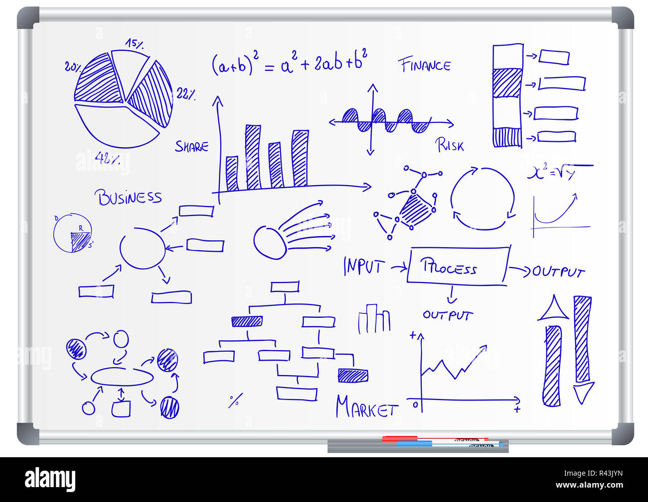 Illustration Whiteboard Math Formula Stock Photos & Illustration ...