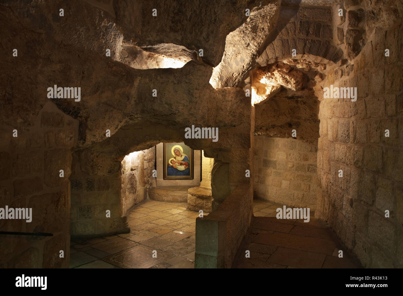 Cave of Milk Grotto church in Bethlehem. Palestinian territories ...