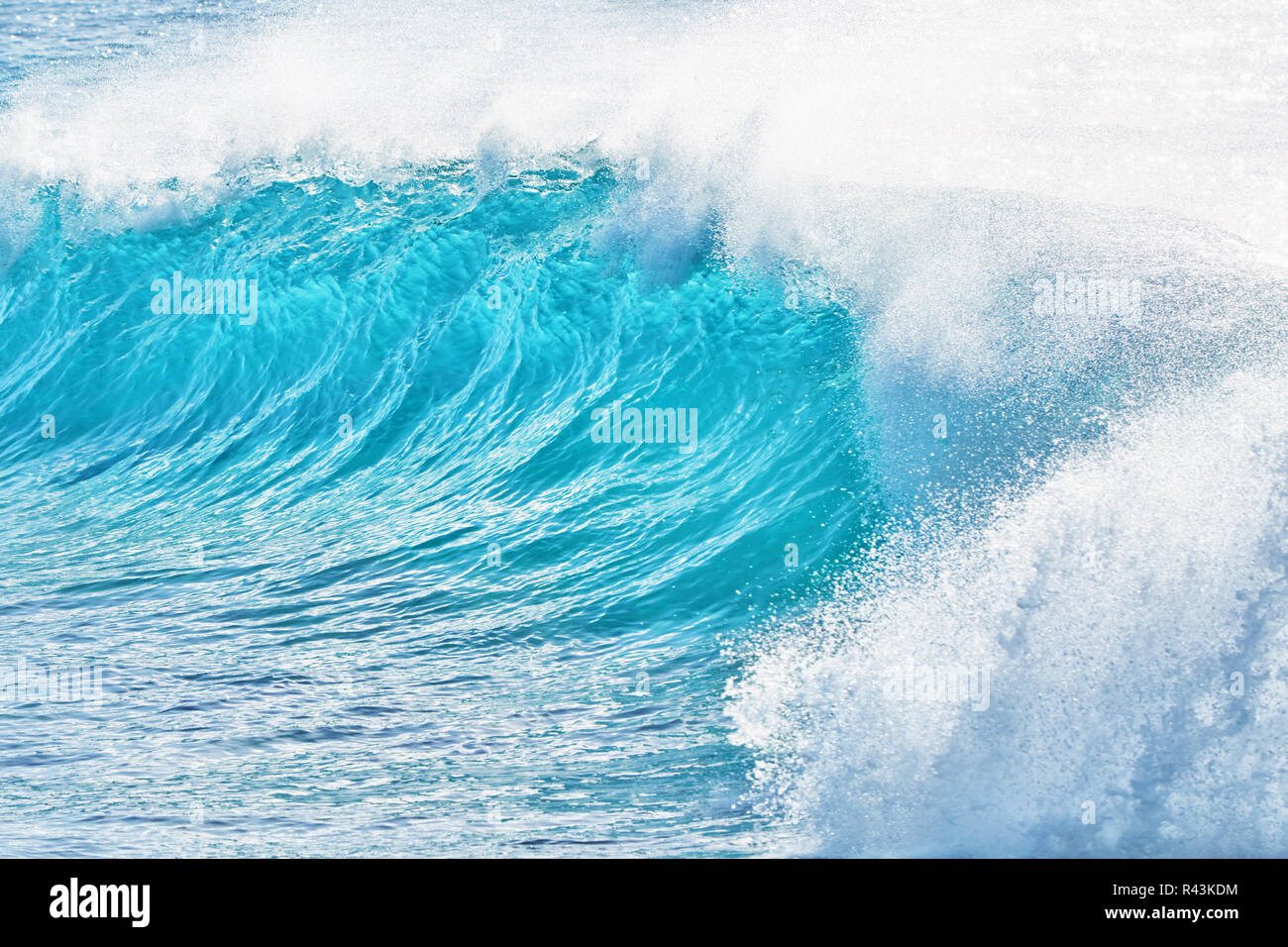 turquoise waves at Sandy Beach, Hawaii Stock Photo - Alamy