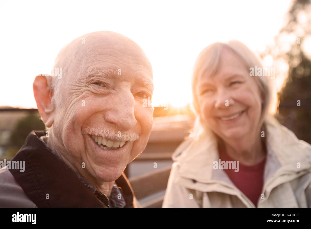 Couple Joking Together Stock Photo - Alamy