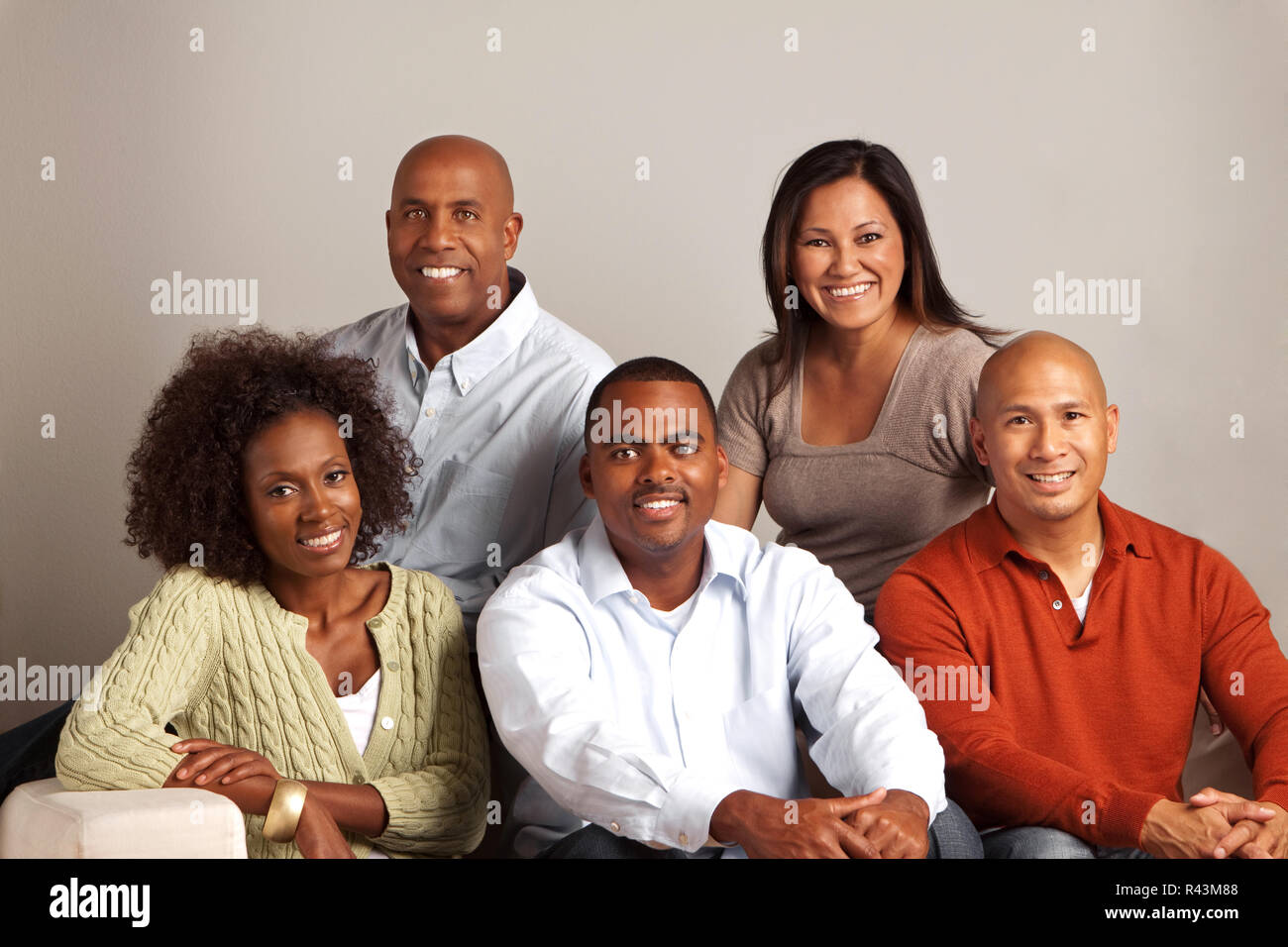 Portrait of a diverse group of people Stock Photo - Alamy