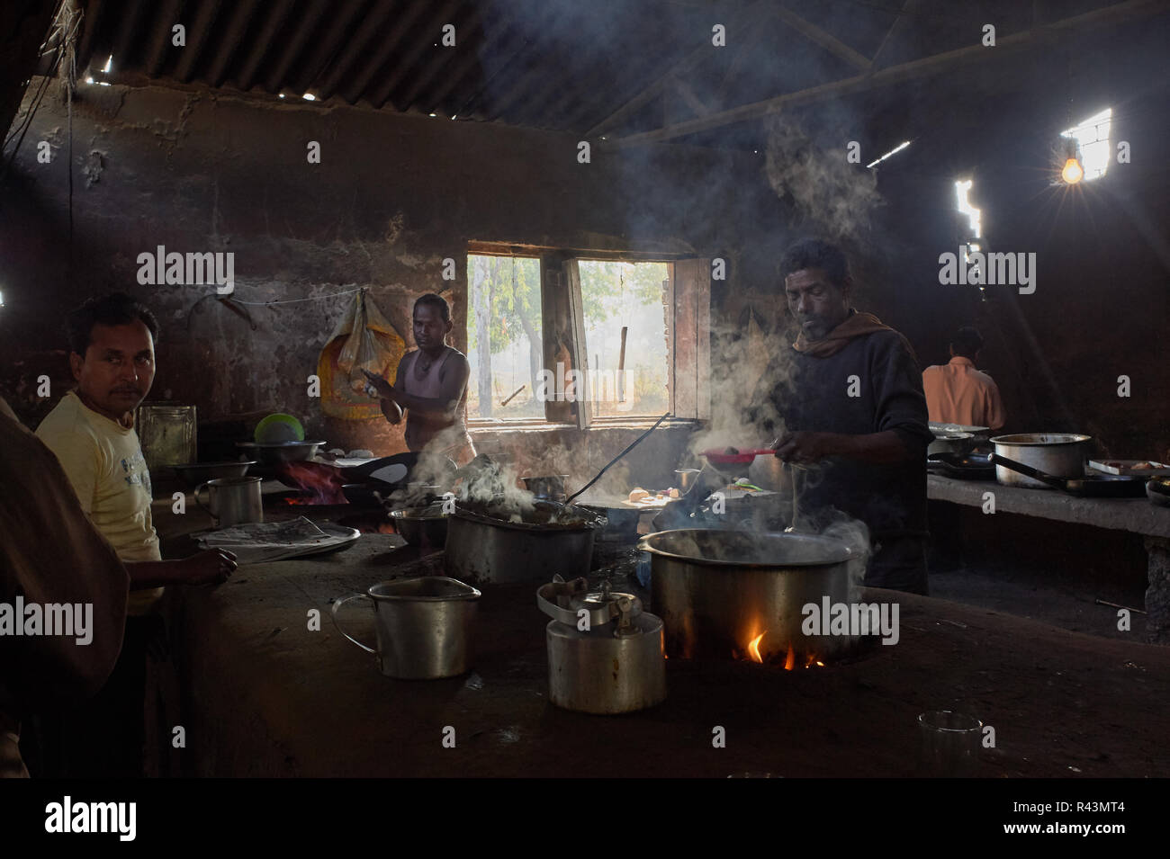 28-Dec-2014-Kitchen of Traditional Indian roadside Food joint(Dhaba) 70 ...